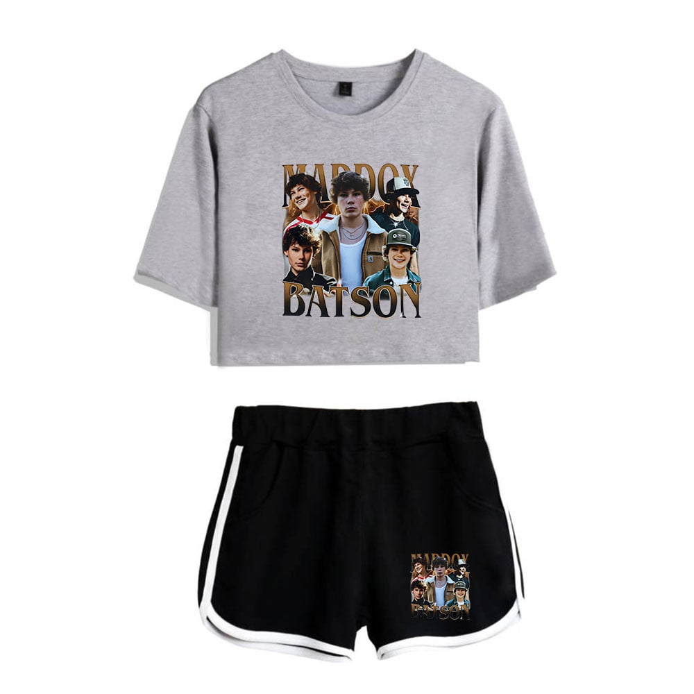Maddox Batson Vintage 90s Tee Shorts 2 Pieces Sets Fashion Crop Tops ...