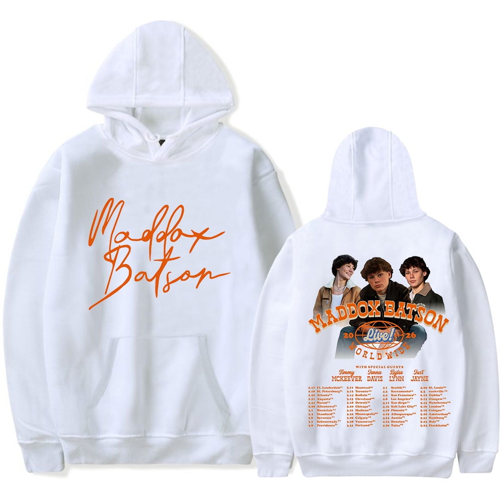 Maddox Batson merch Live Worldwide Tour Hooded Drawstring Pocket ...