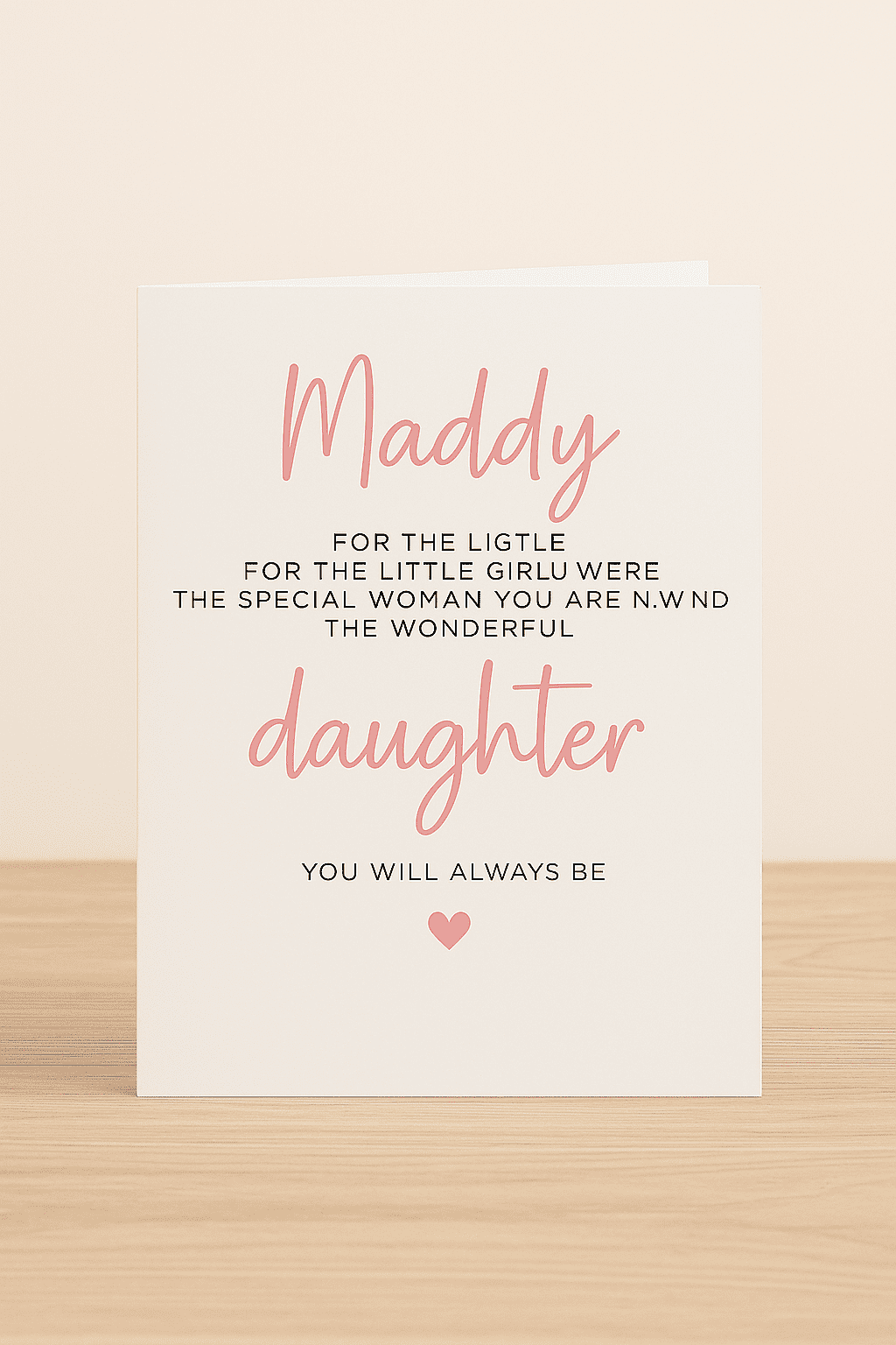 Maddy Daughter Greeting Card – Heartfelt Message for Special Moments ...