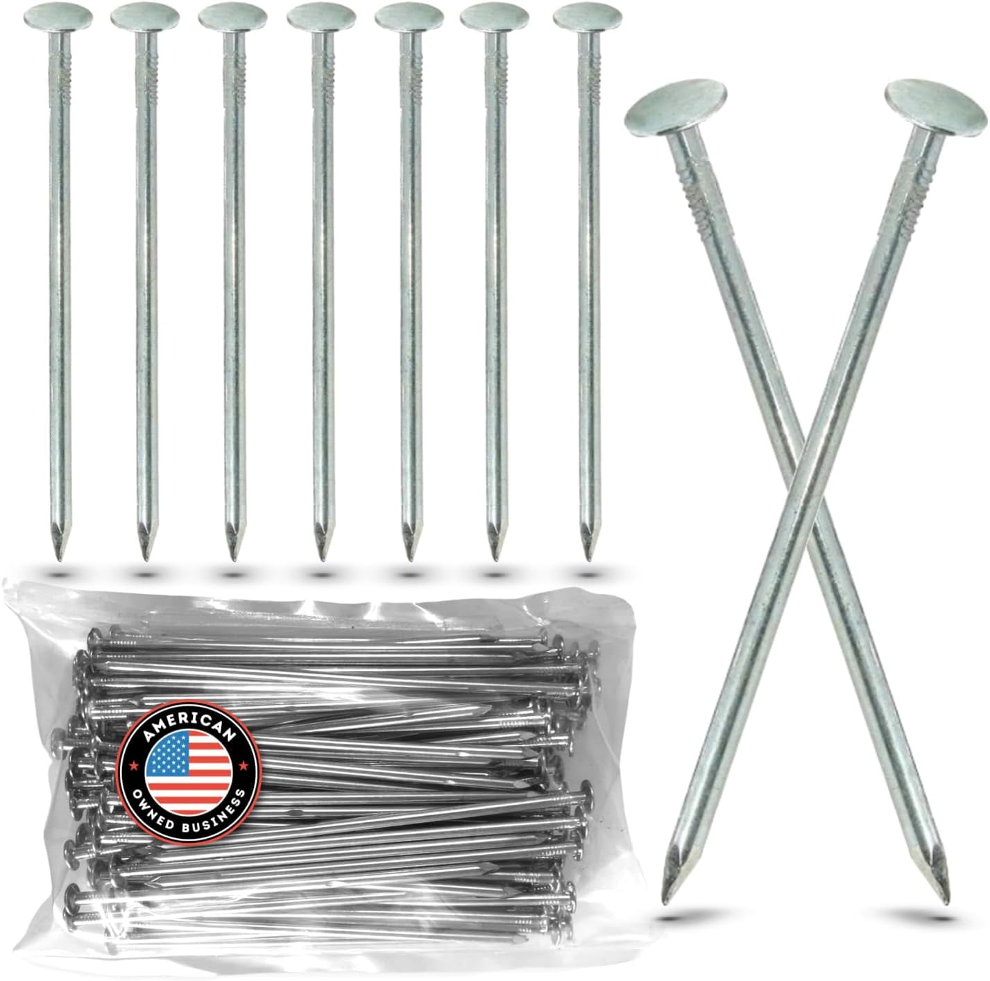 Made (150 Pack) Synthetic Grass Landscape, 5.5" Turf Nails/Stakes, 5 ...