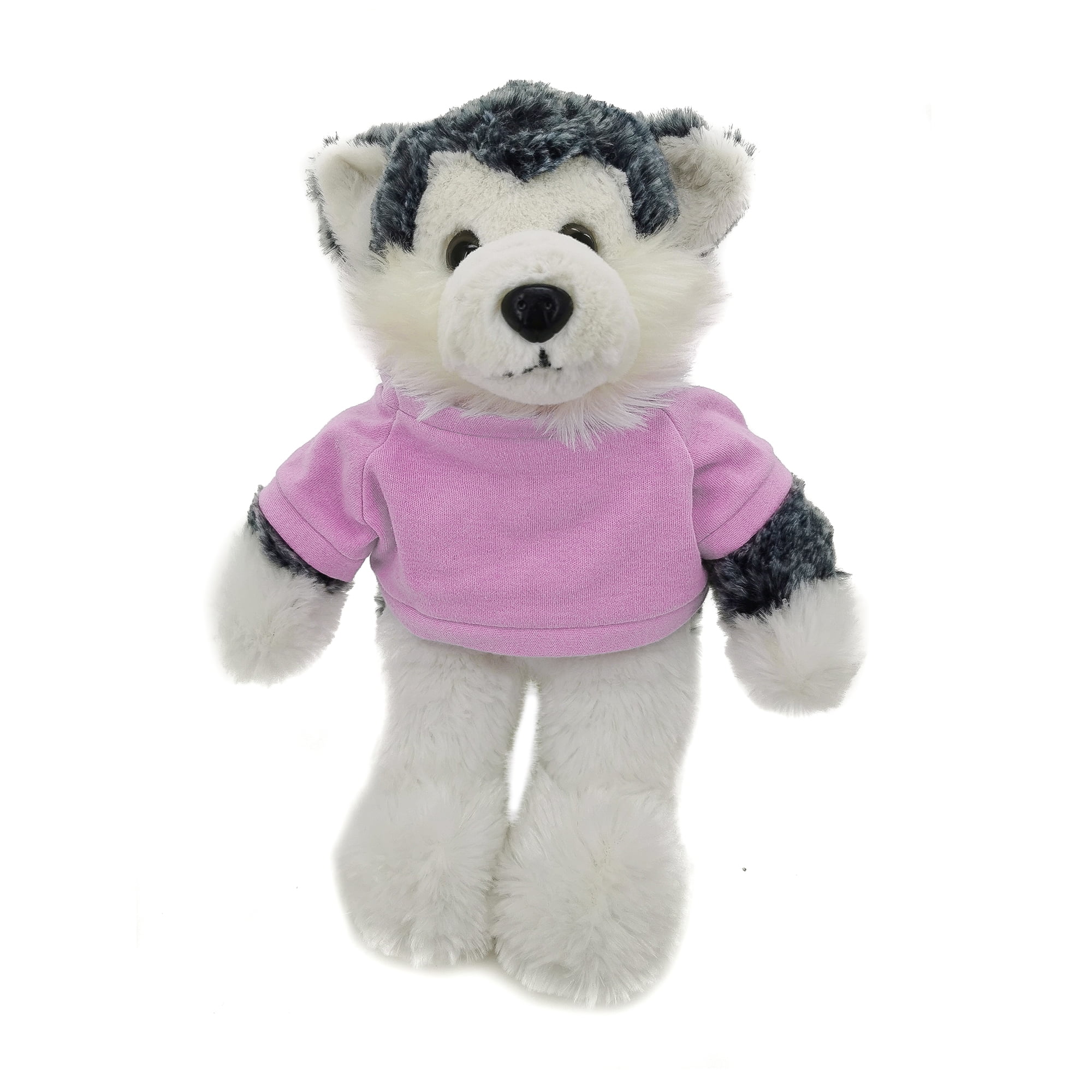 Made by Aliens Personalized Floppy Husky-with Tee- Stuffed Animal Plush ...