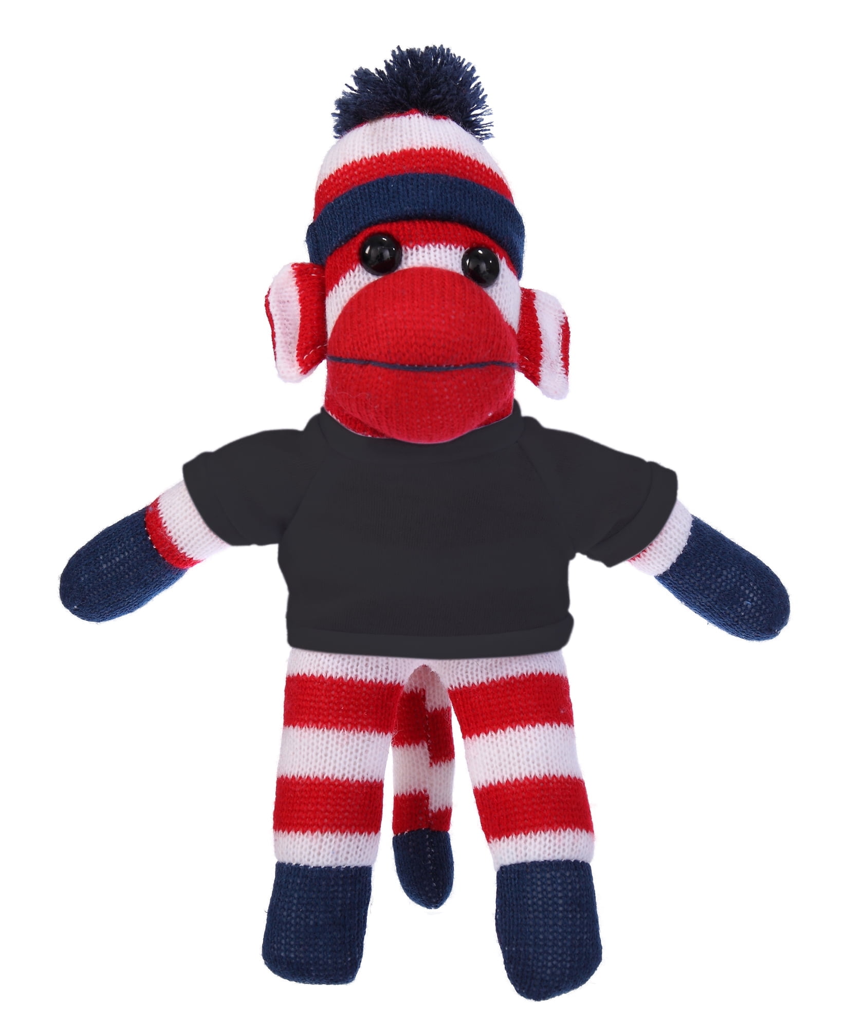 Made by Aliens 10 Inch Patriot Sock Monkey with Tee Plush Stuffed ...