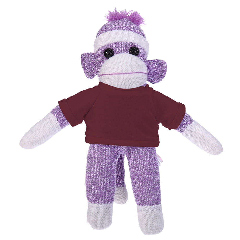 Made by Aliens Personalized Floppy Original Purple Sock Monkey with Tee ...
