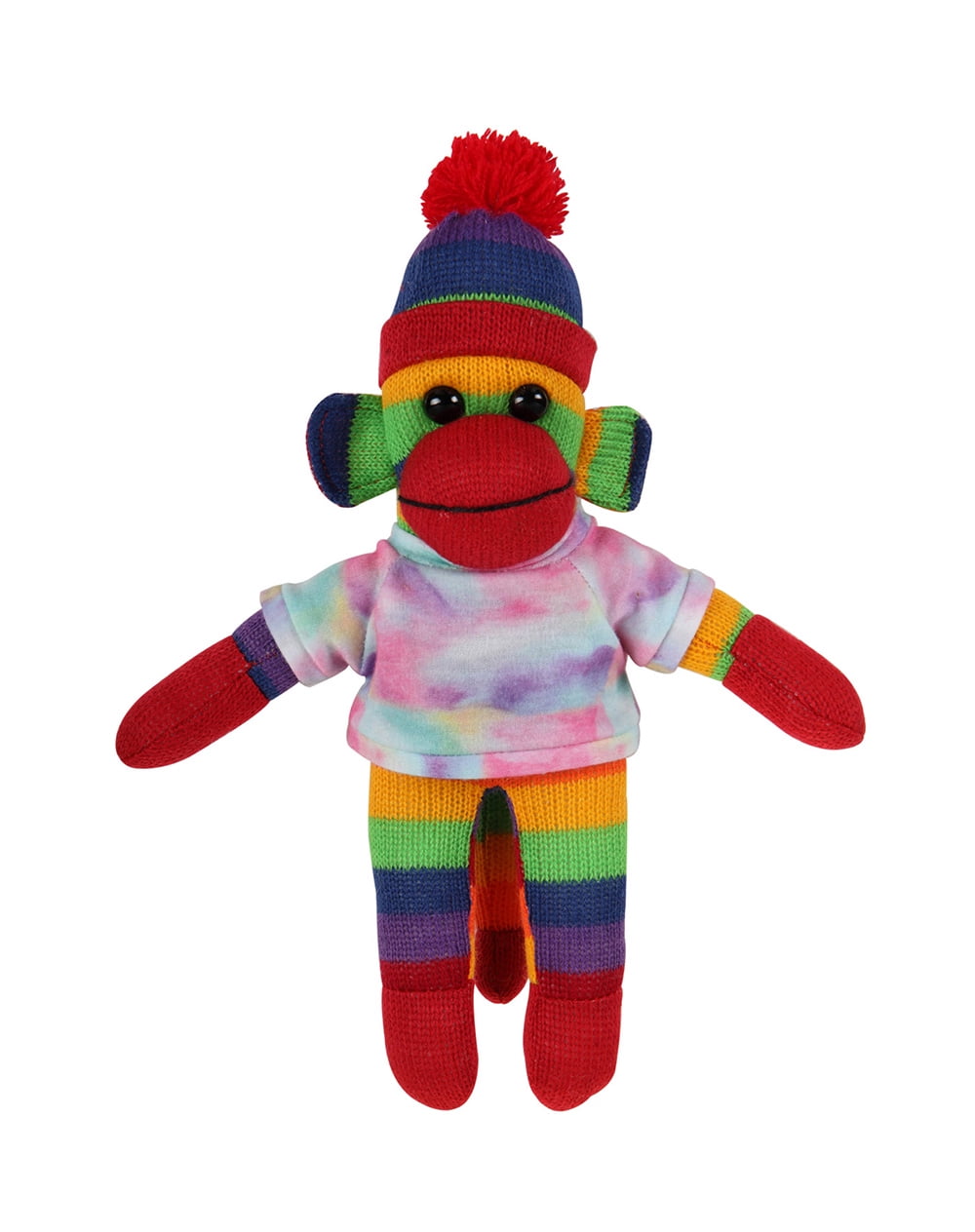 Made by Aliens Personalized Floppy Original Rainbow Sock Monkey with ...