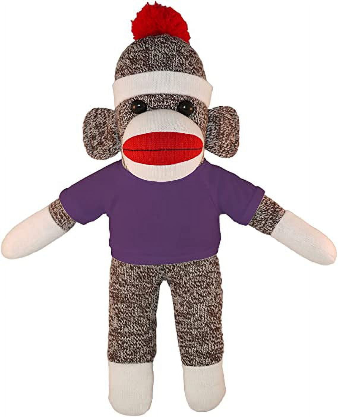 Made by Aliens Personalized Floppy Original Sock Monkey with Tee ...