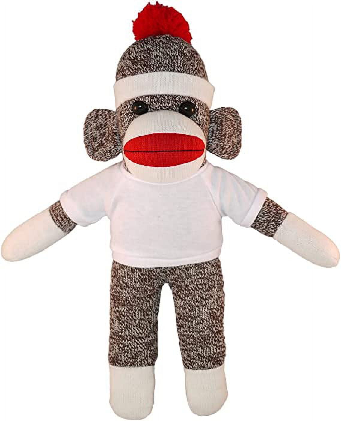 Made by Aliens Personalized Floppy Original Sock Monkey with Tee ...