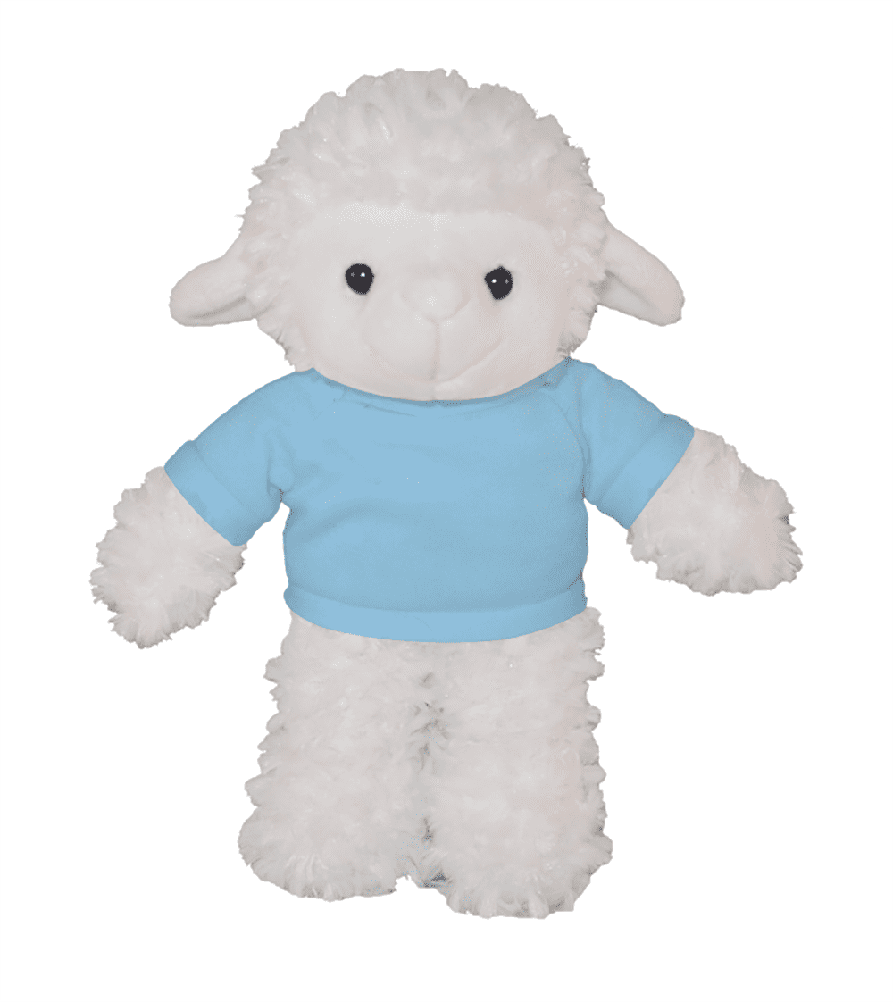 Made by Aliens Personalized Floppy Sheep-with Tee- Stuffed Animal Plush ...