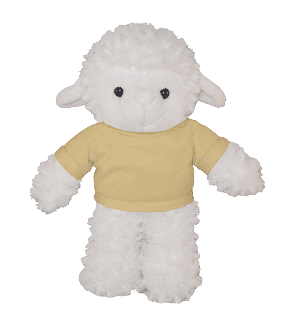 Made by Aliens Personalized Floppy Sheep-with Tee- Stuffed Animal Plush ...