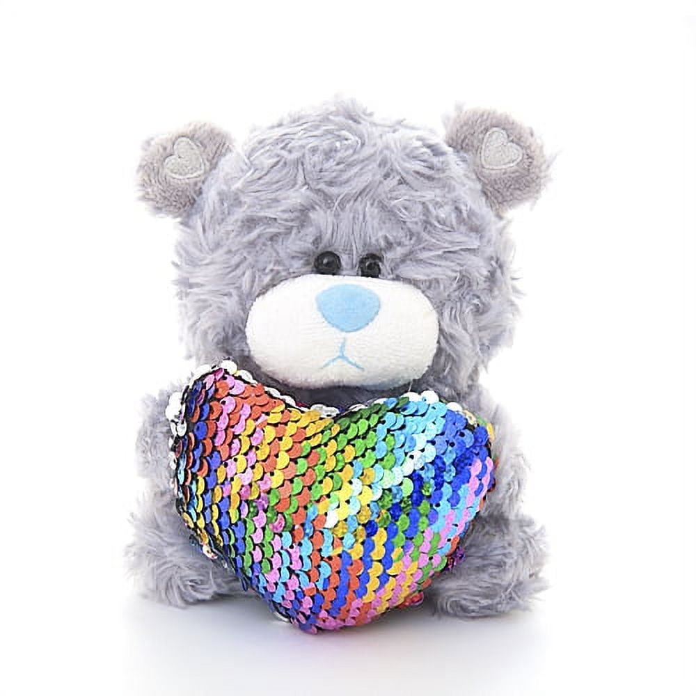Made by Aliens Personalized Gray Qbeba Teddy Bear Stuffed Animal Plush ...