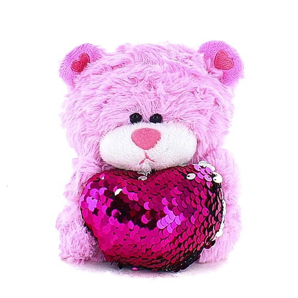 Made by Aliens Personalized Pink Qbeba Teddy Bear Stuffed Animal Plush ...