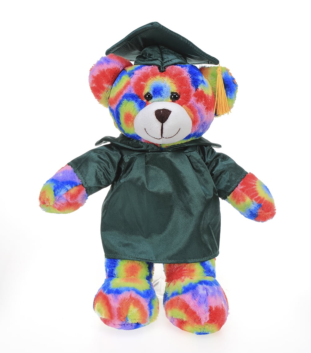 Made by Aliens Personalized Tie Dye Bear Stuffed Animal Plush Toy ...