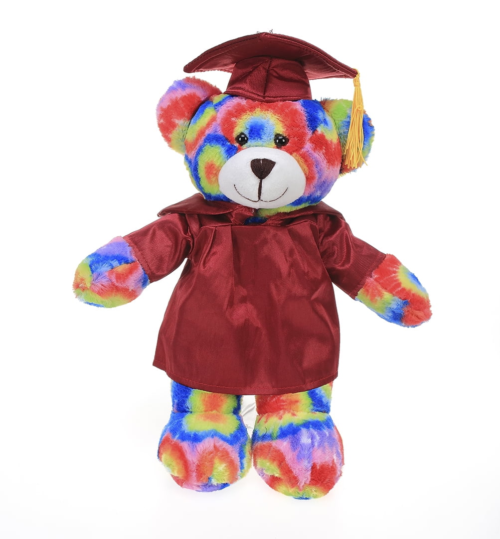 Made by Aliens Tie Dye Bear Plush Stuffed Animal Toys Present for ...