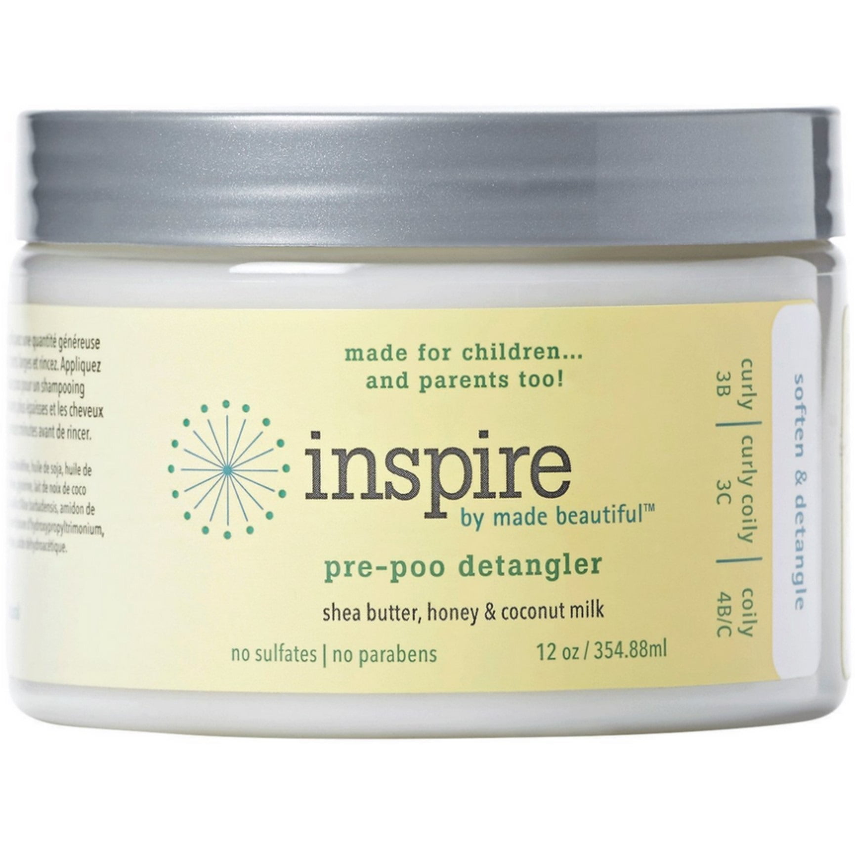 Made Beautiful Inspire Pre Poo Detangler 12 Oz. - Walmart.com