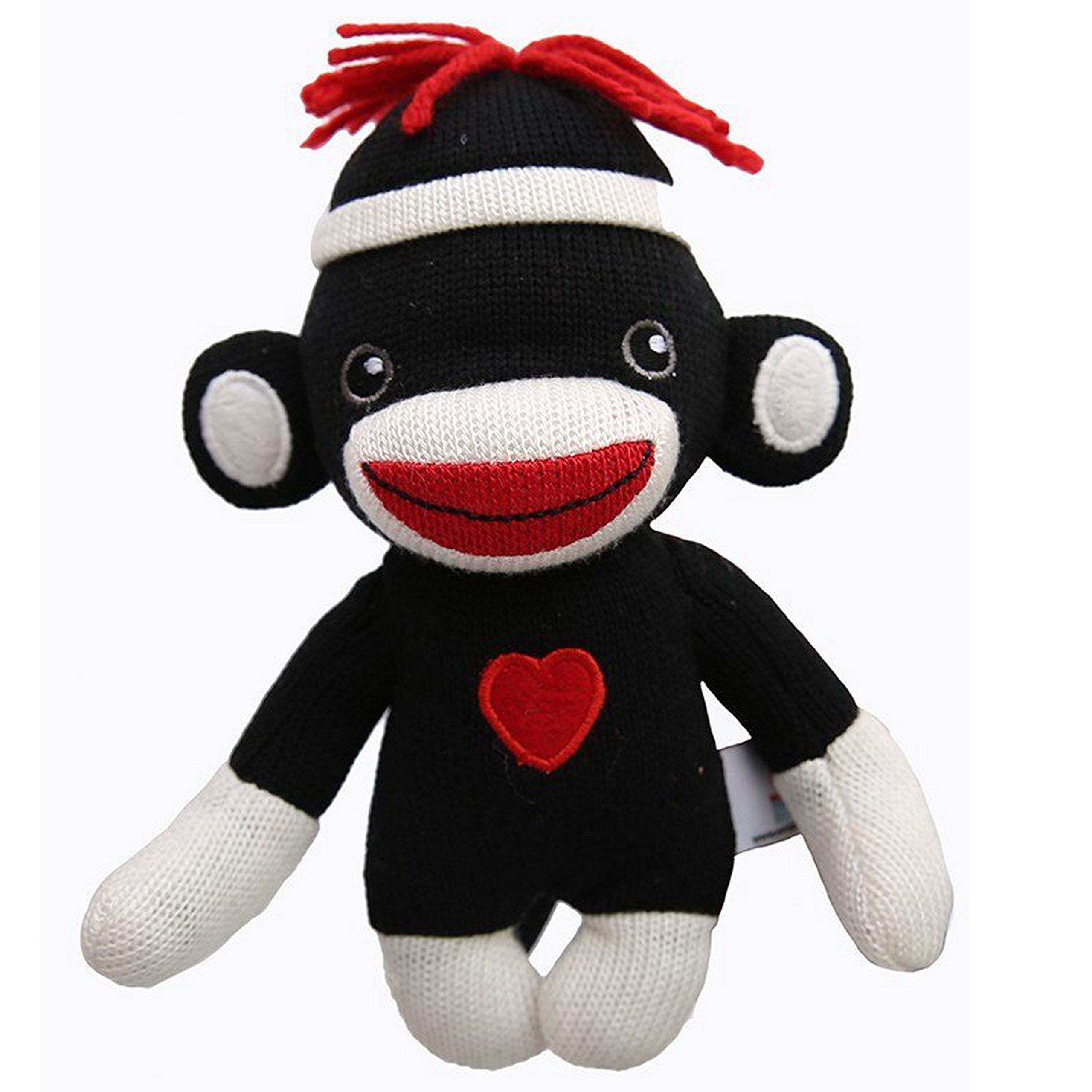 Made By Aliens Personalized Floppy Original Sock Monkey- With White ...