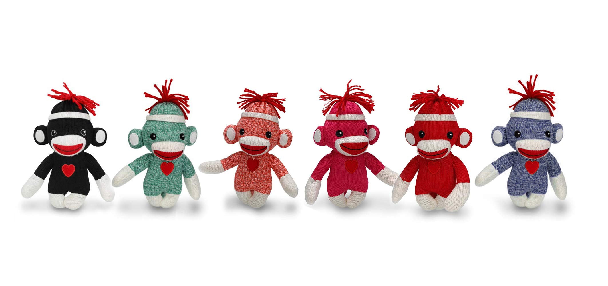 Made By Aliens Personalized Sock Monkey Keychains Assortment Stuffed ...