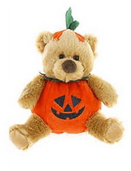 Made By Aliens Spooky Plush Halloween Teddy Bear with Pumpkin - Soft ...