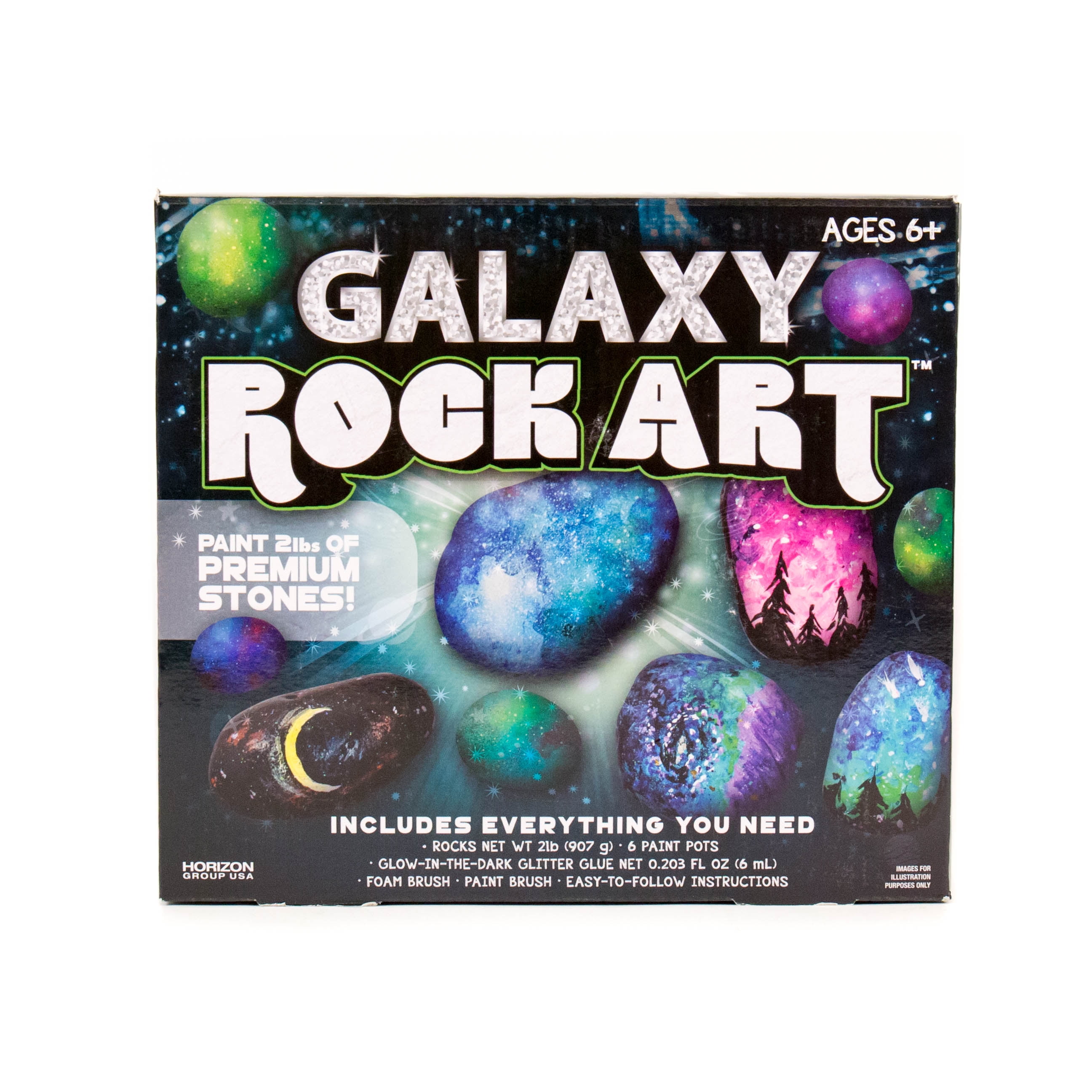 Made By Me Galaxy Rock Art Painting Kit, Boys and Girls, Child, Ages 6 ...