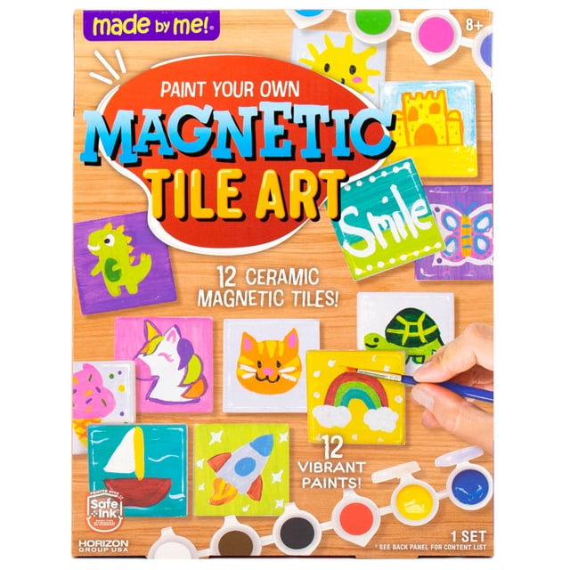 Made By Me Paint Your Own Magnetic Tile Art - Walmart.com