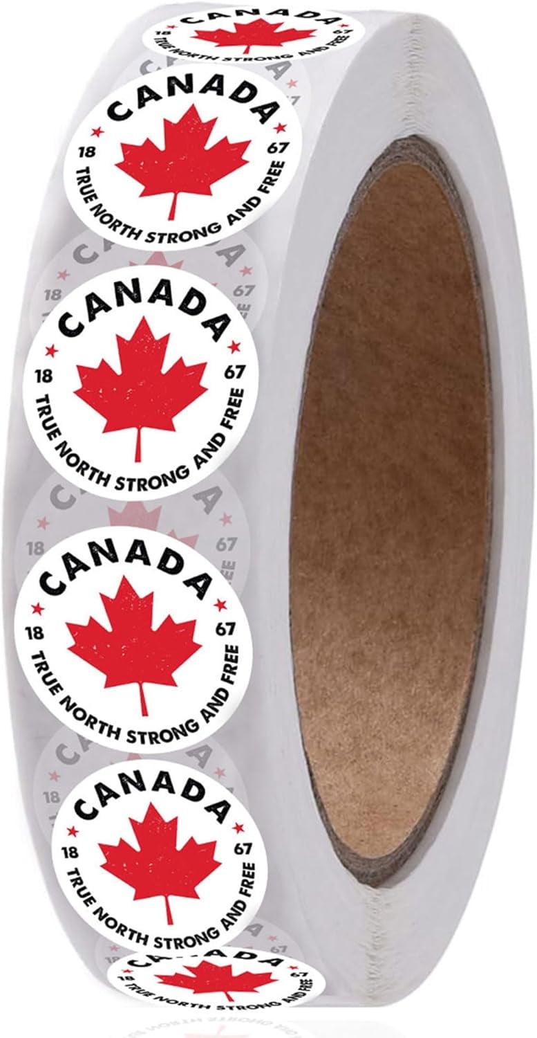 Made in Canada Stickers,Canada Day Decorations Canadian Stickers 1000 ...