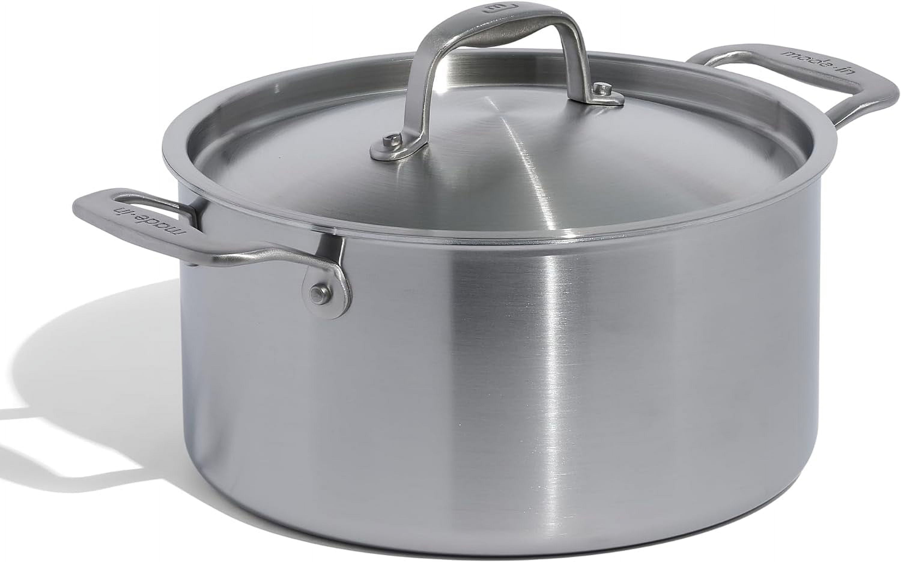 Made In Cookware - 6 Quart Stainless Steel Stock Pot With Lid - 5 Ply ...