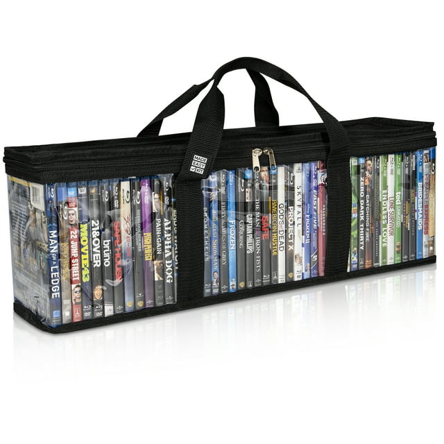 Made Easy Kit Blu-ray Media Storage Bag Case - Clear PVC Organizer With ...