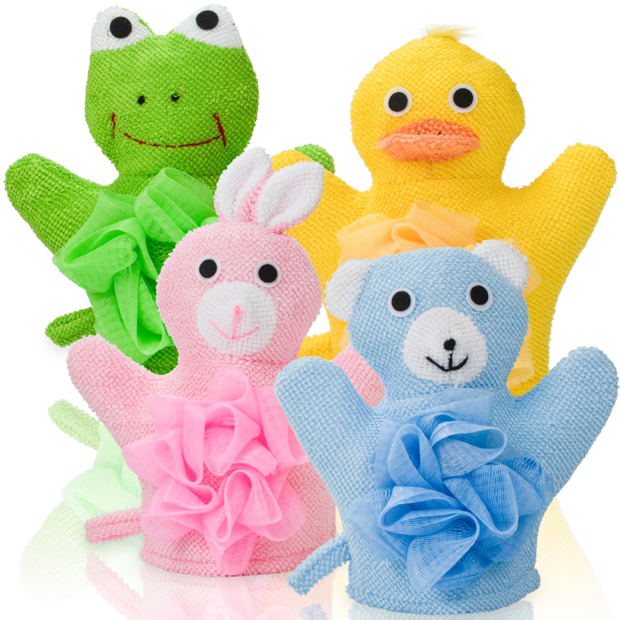 Made Easy Kit Hand Puppet Wash Bath Mitt Towel with Sponge and ...