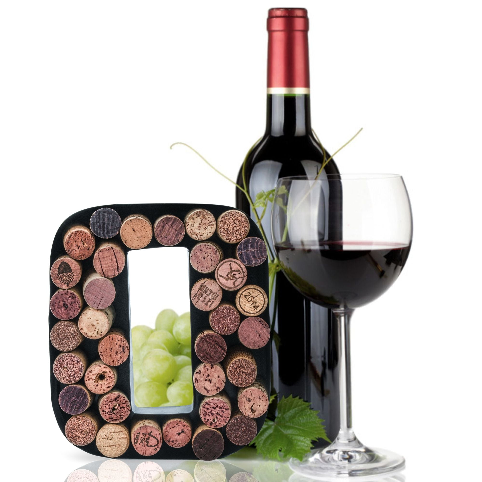 Made Easy Kit Metal Letter Wine Cork Savers Monogram w/ Free Wall Mount ...