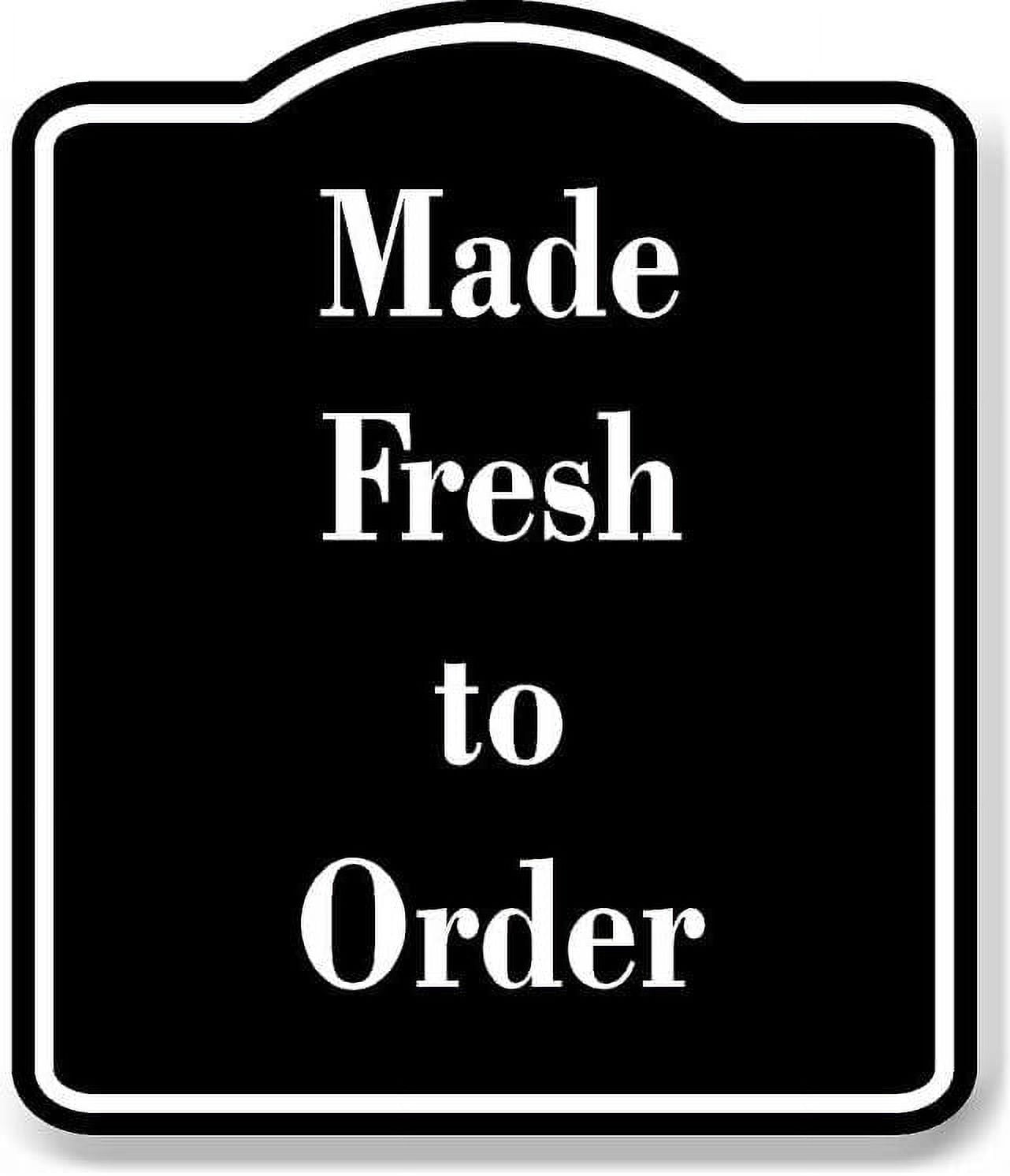 Made Fresh to Order BLACK Aluminum Composite Sign 8.5''x10'' - Walmart.com