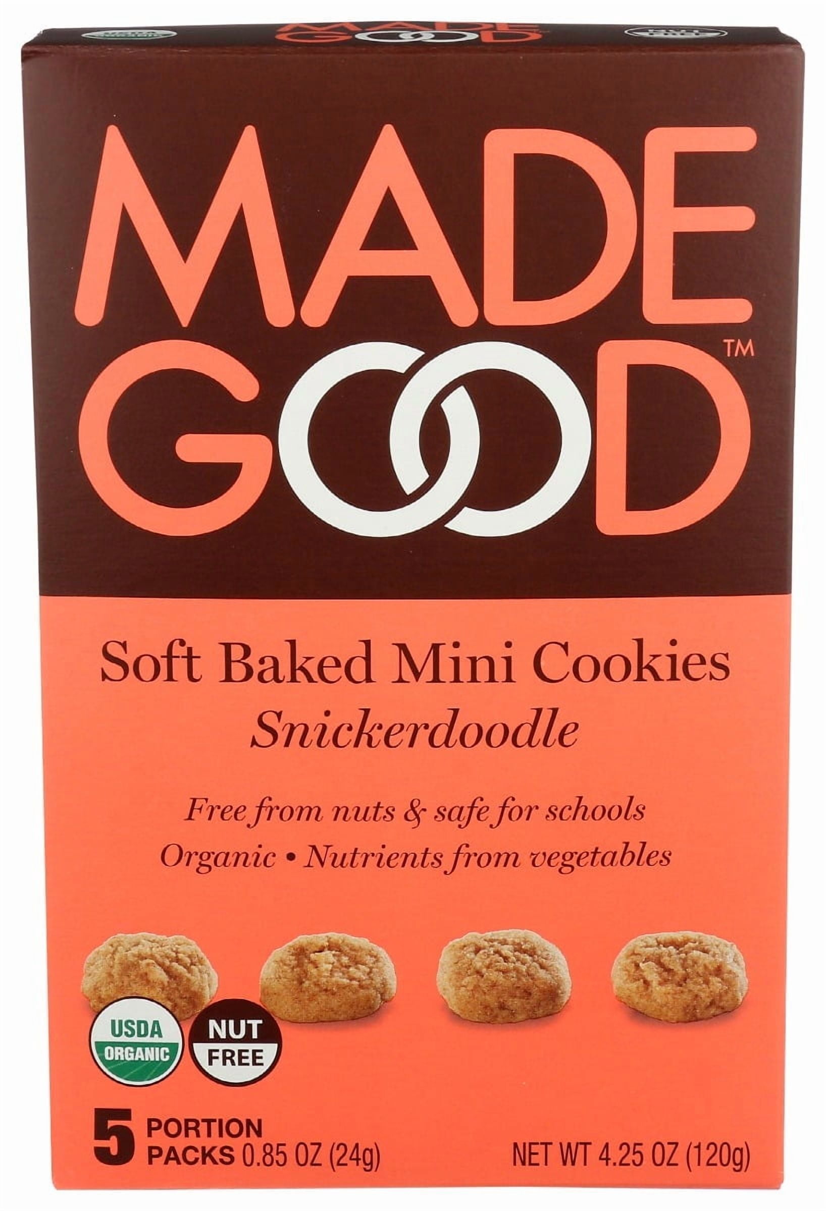 Made Good - Healthy Snickerdoodle Mini Cookies, Soft Baked, 5 Packs ...