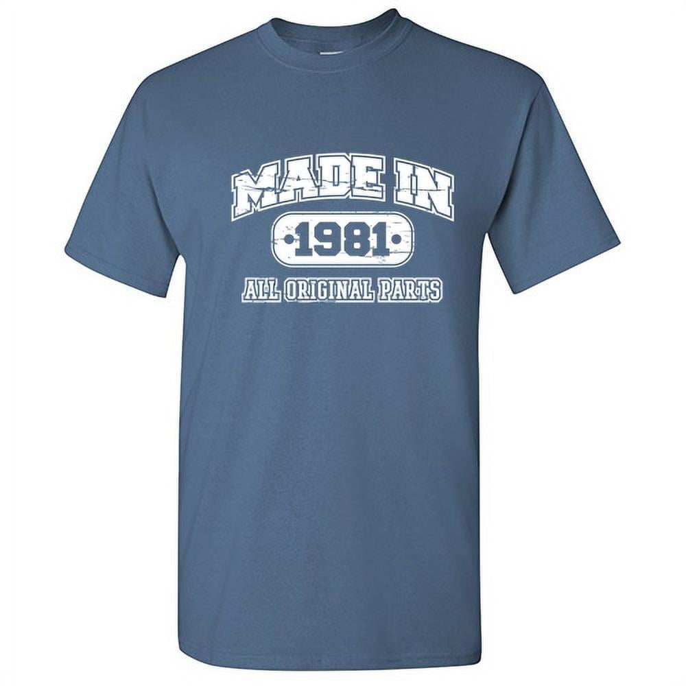 Made In 1981 All Orignal Parts Mens Tshirts Graphic Funny Tee 41st ...