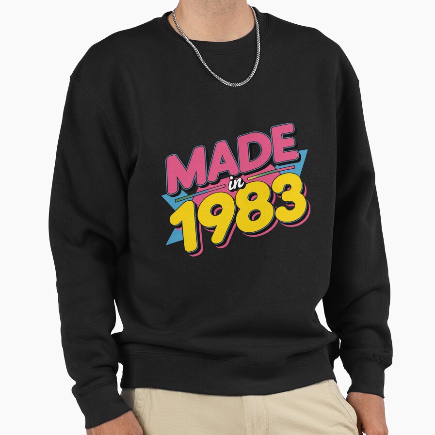 Made In 1983 38th Birthday 80s Retro Aesthetic Graphic Vintage Tee ...