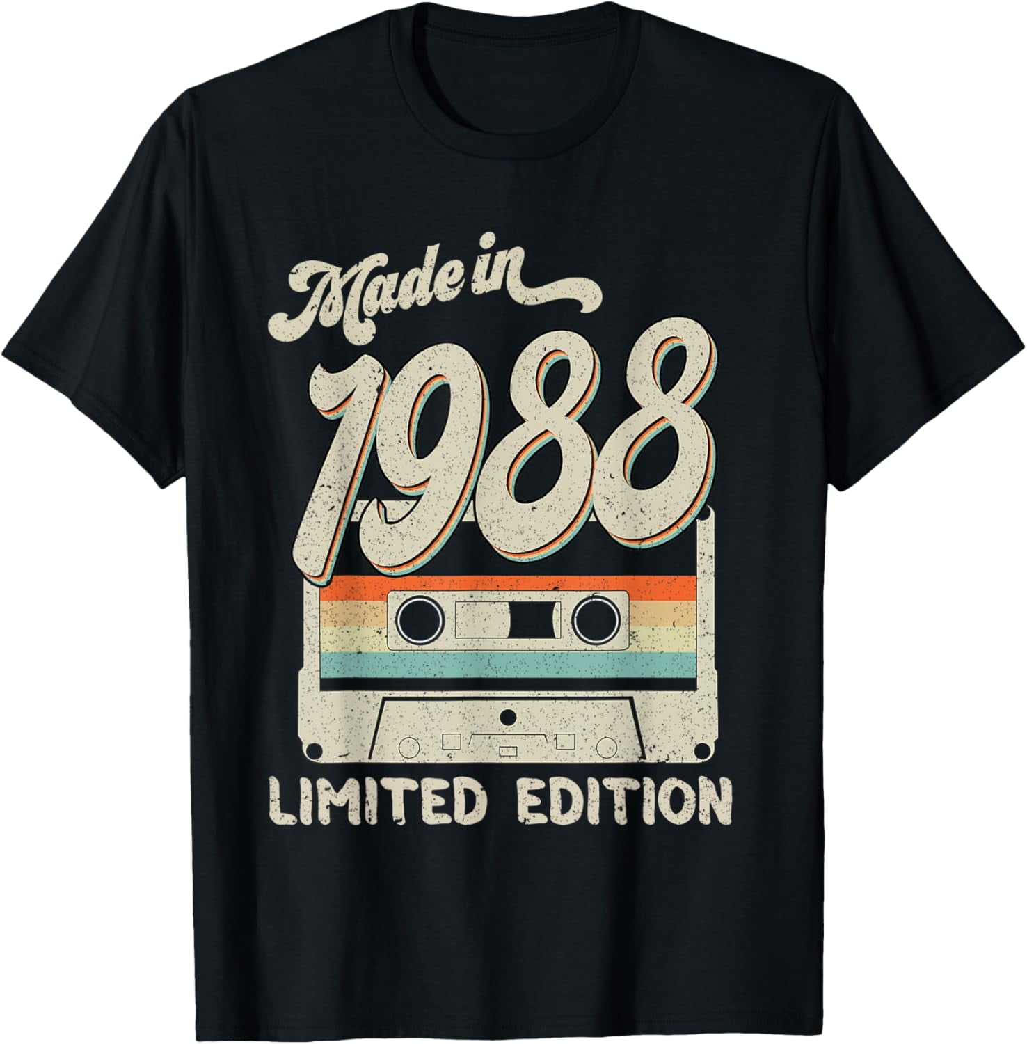 Made In 1988 Limited Edition Cassette Vintage 35th Birthday T-Shirt ...