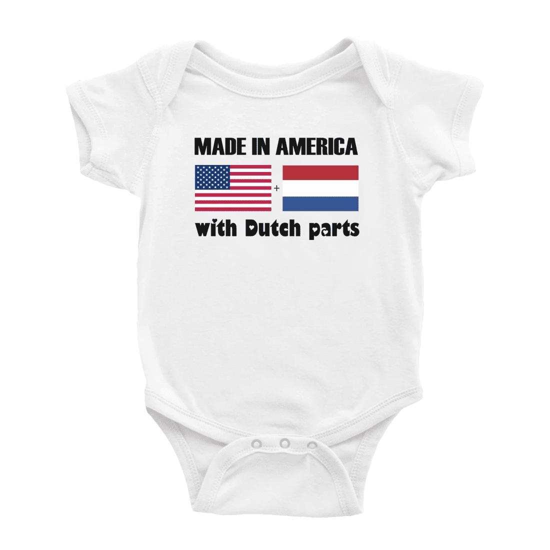 Made In America With Dutch Parts Cute Baby Clothing Bodysuits For Boy ...