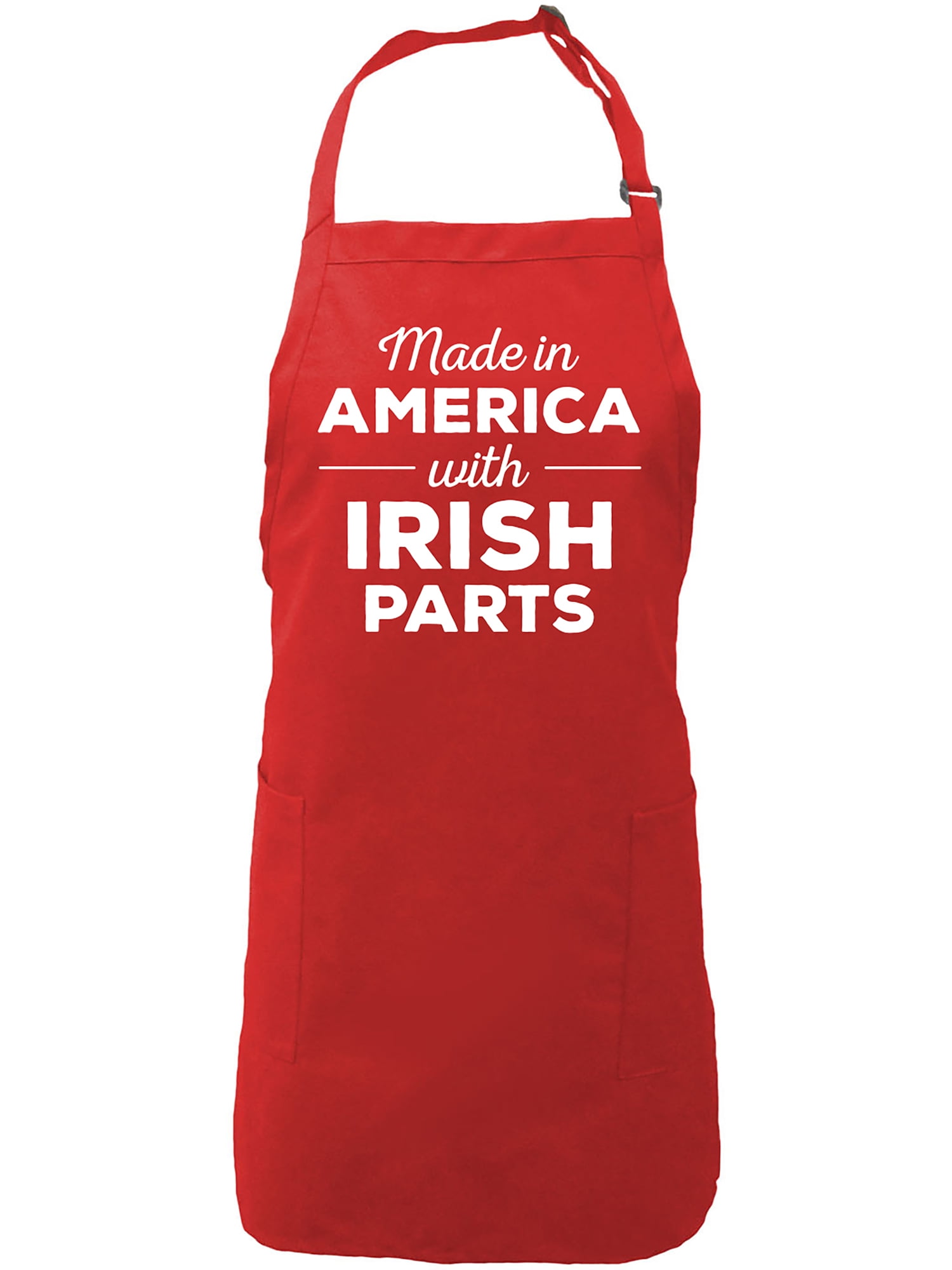 Made In America w/ Irish Parts Apron with 2 patch pockets - Walmart.com