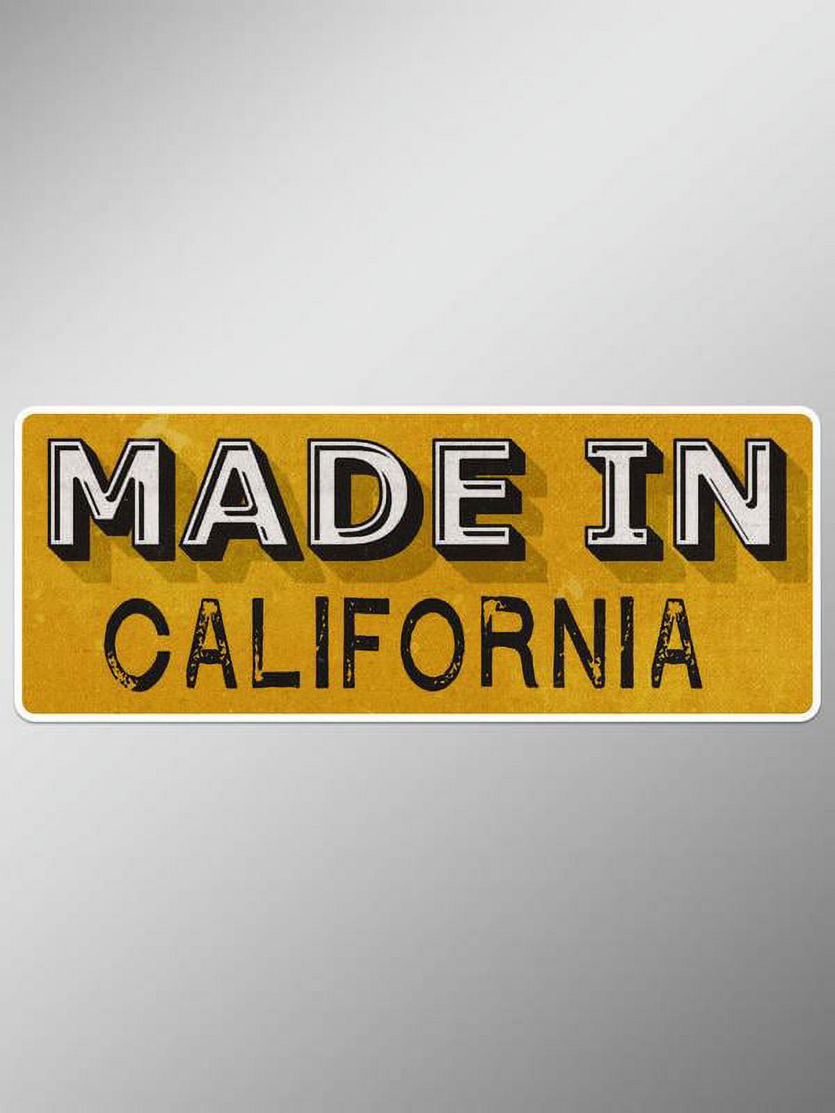 Made In California License Plate Vinyl Decals Stickers ( Two Pack ...