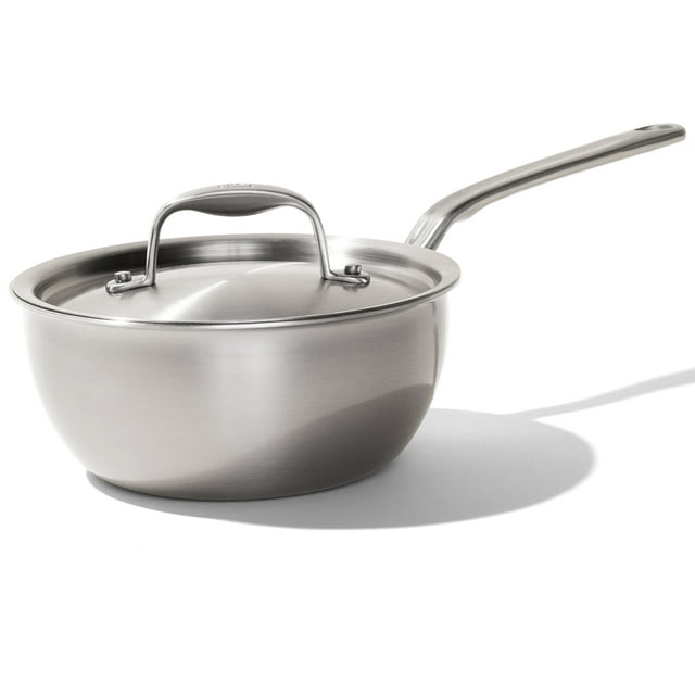 Made In Cookware - 2 Quart Stove Top, Stainless Steel Saucier Pan for ...