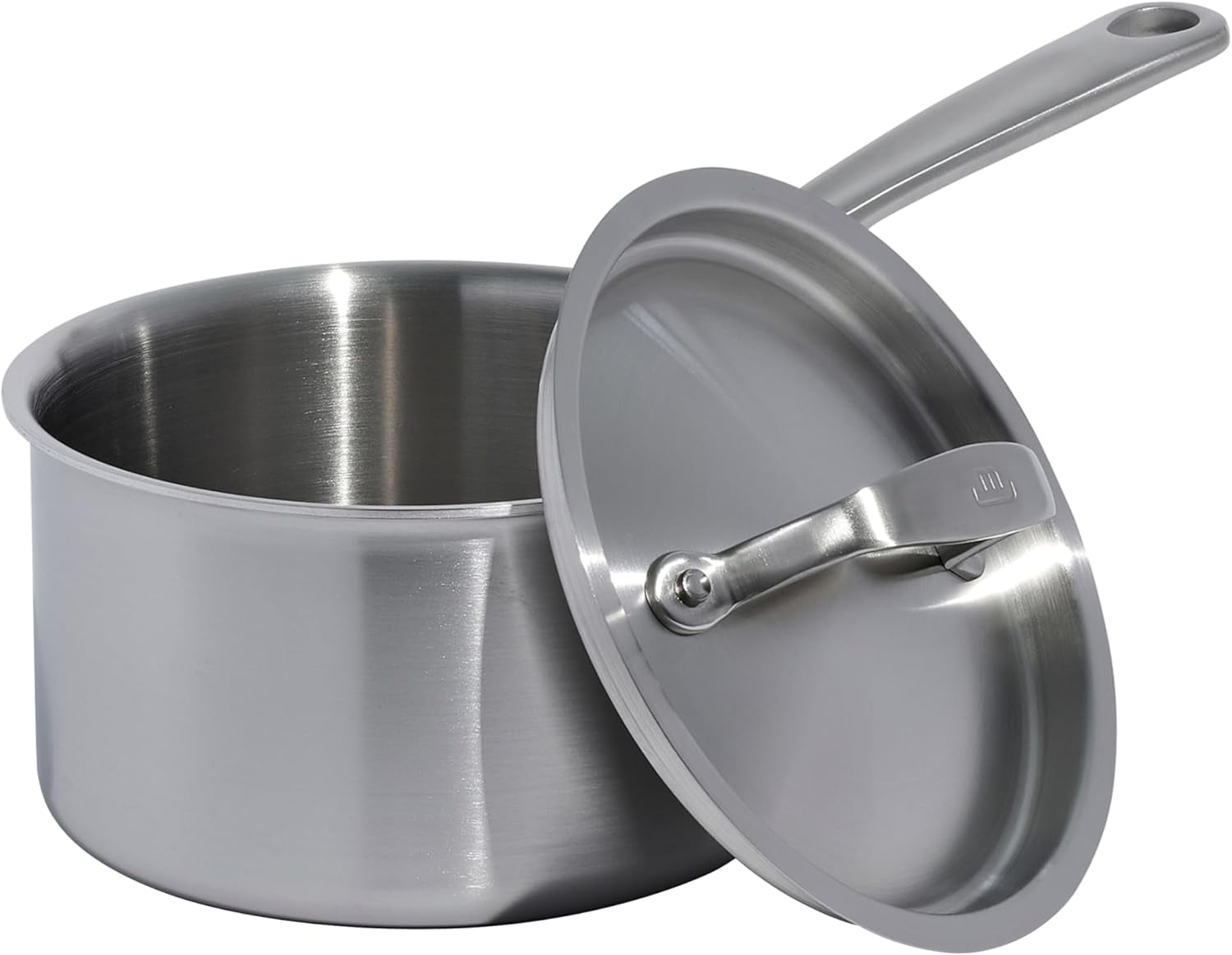 Made In Cookware - 4 Quart Stainless Steel Saucepan with Lid - 5 Ply ...