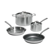 All-Clad D3 Stainless 3-ply Bonded Cookware Set, 10 piece Set - Walmart.com