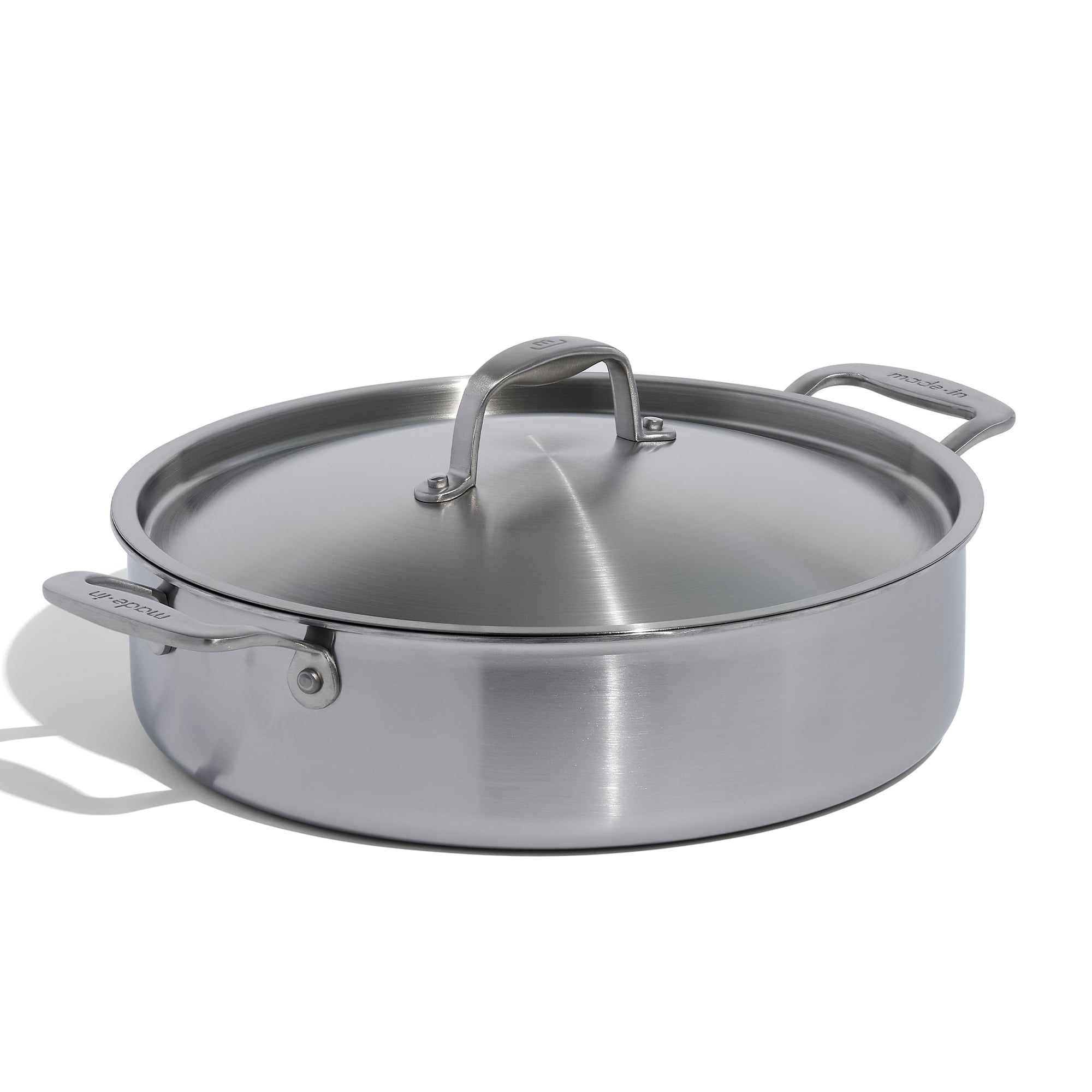 Made In Cookware - Large 6 Quart Wide & Deep Stainless Steel Rondeau ...