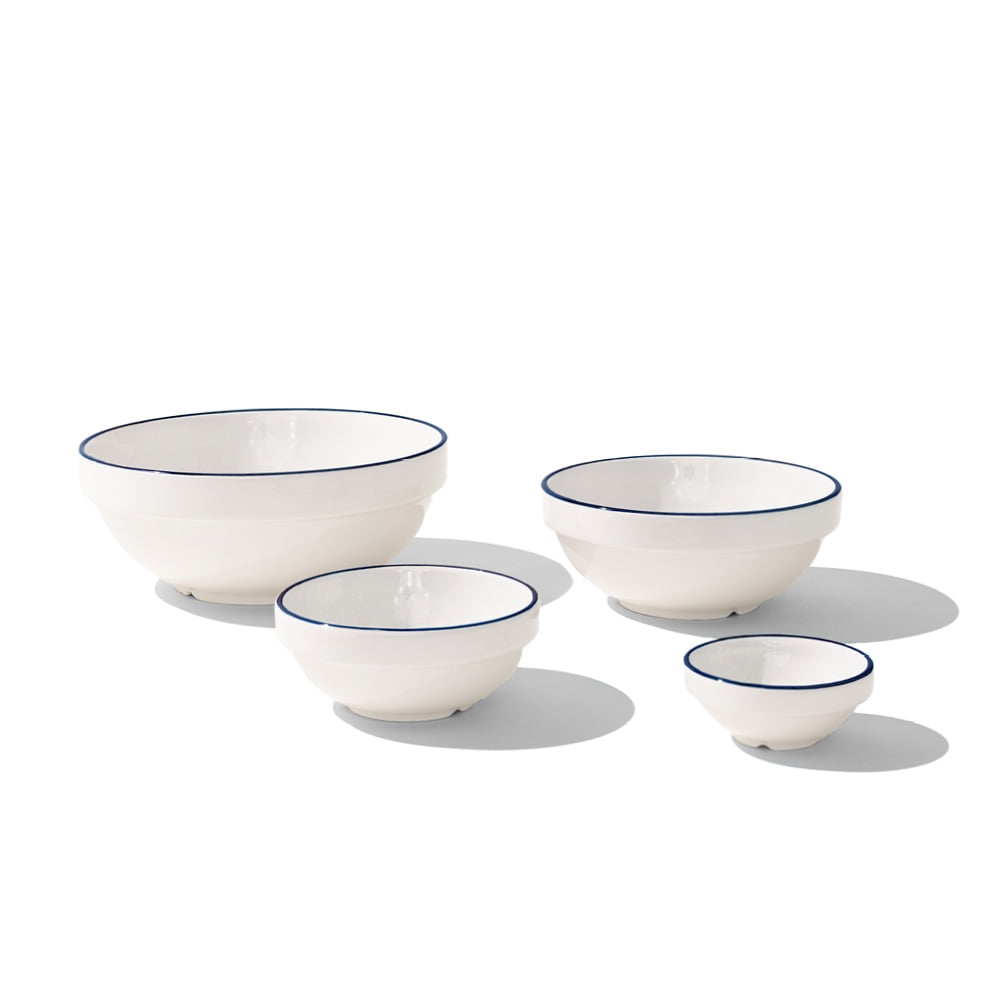 Made In Cookware - Mise en Place Bowls - 4 Sizes - Set of 4 (White w ...