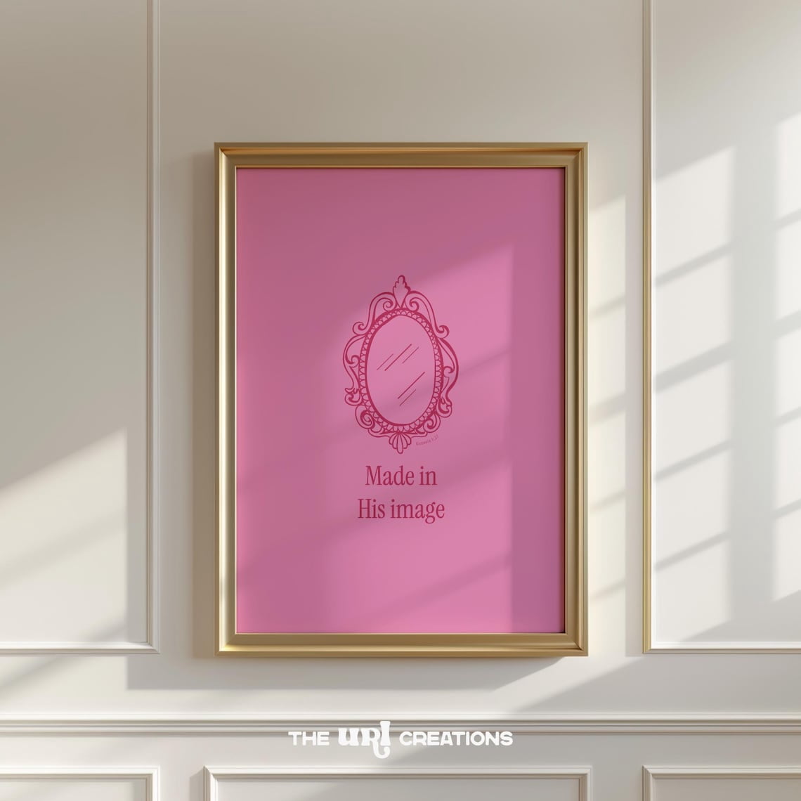 Made In His Image Coquette Christian Wall Decoration, Unframed Paper ...