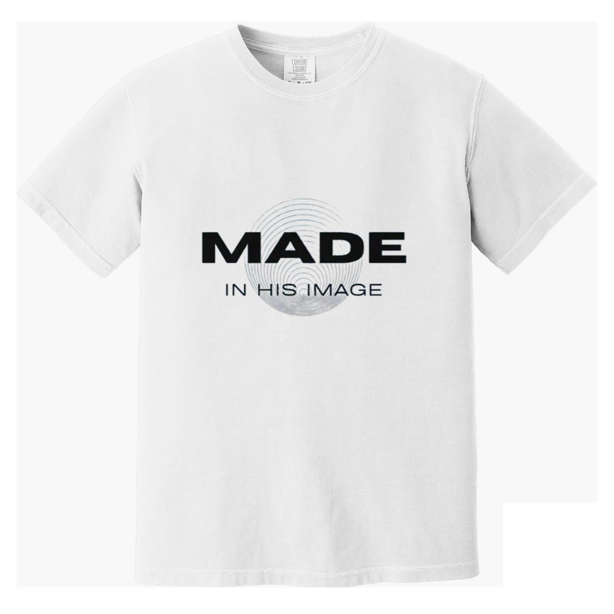 Made In His Image Faith Comfort Color T-Shirt For Church Identity, for ...