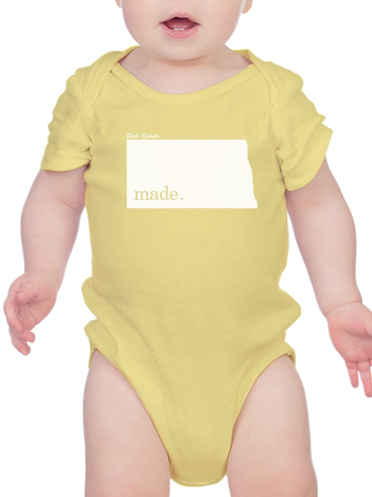 Made In North Dakota Bodysuit Infant -Smartprints Designs, Newborn - Walmart.com
