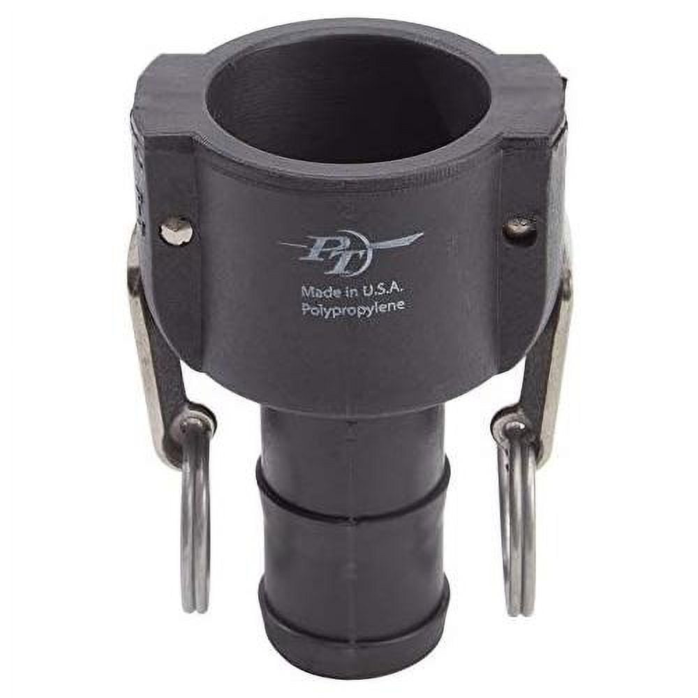Made In The 1 1/2" PVC Camlock Hose Shank Fitting - Plastic Hose Barb ...