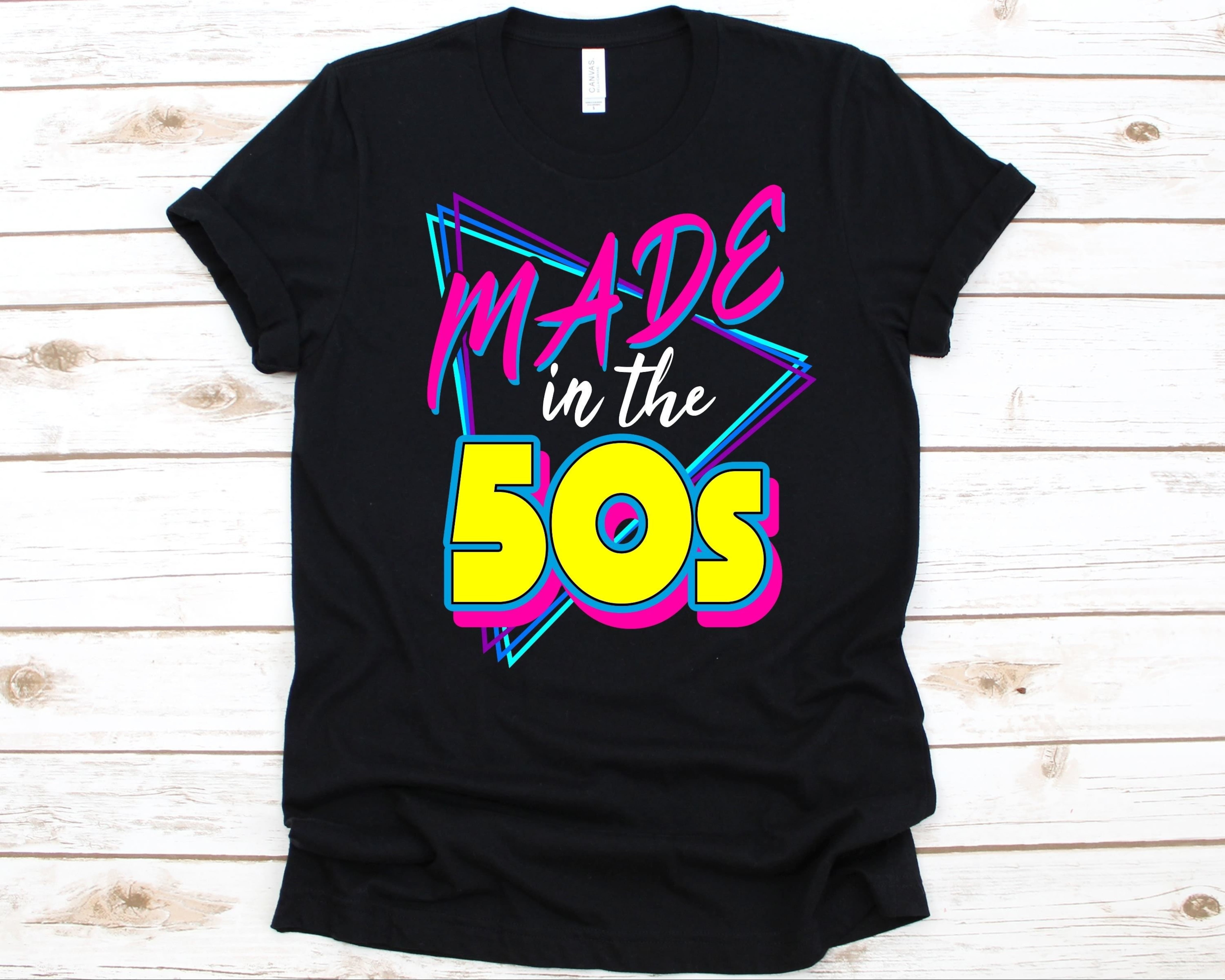 Made In The 50's Shirt, Birth Year Gift, Vaporwave Graphic, Retro Wave ...