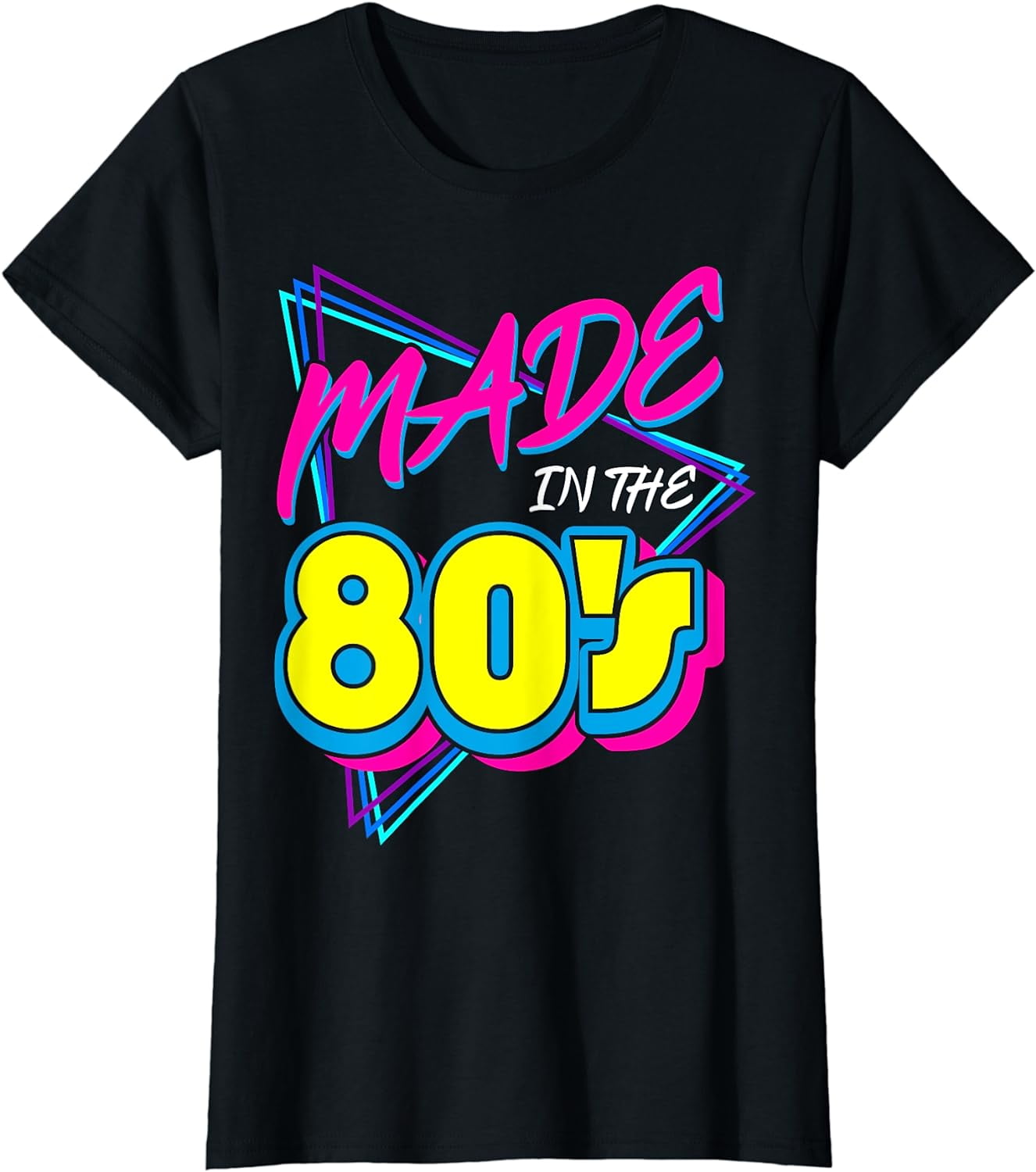 Made In The 80s 1980s Retro Nineteen Eighties Vintage Music T-Shirt ...