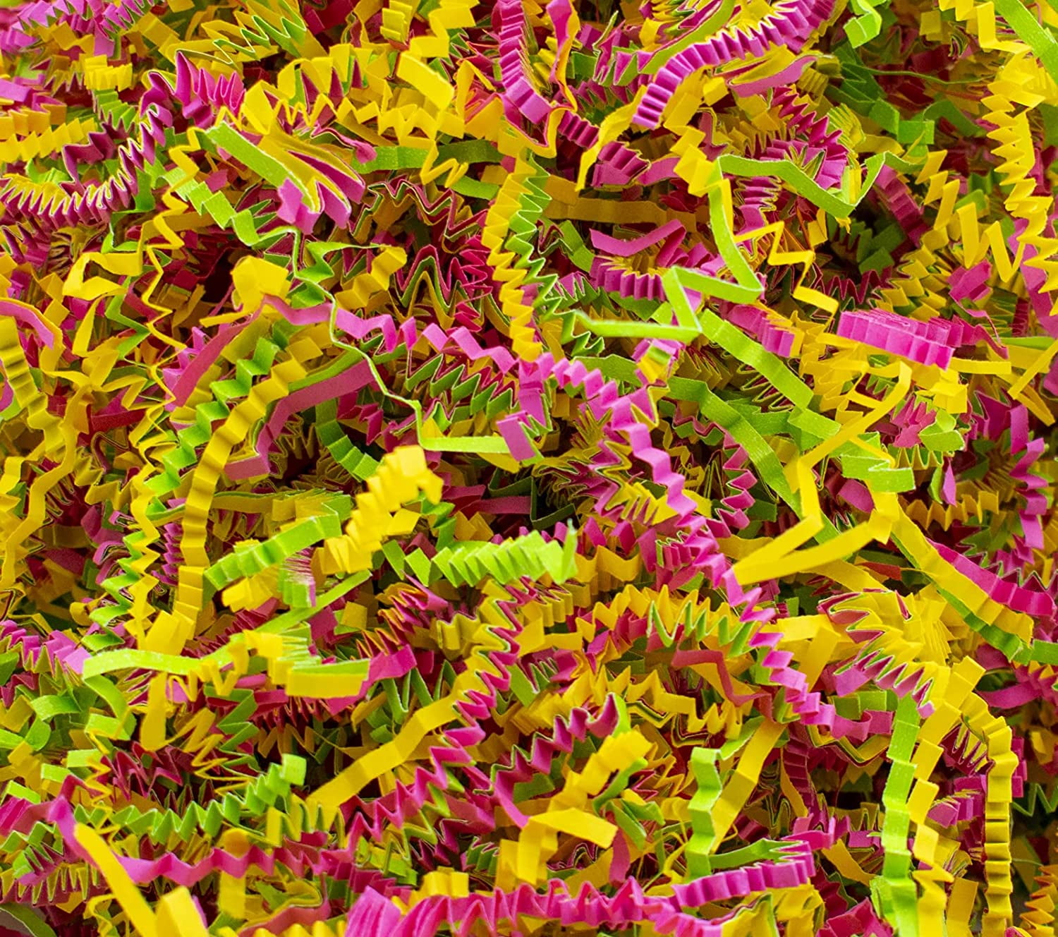 Made In USA Crinkle Cut (Zig Fill) Shredded Paper 2 lbs (Easter Pastel ...