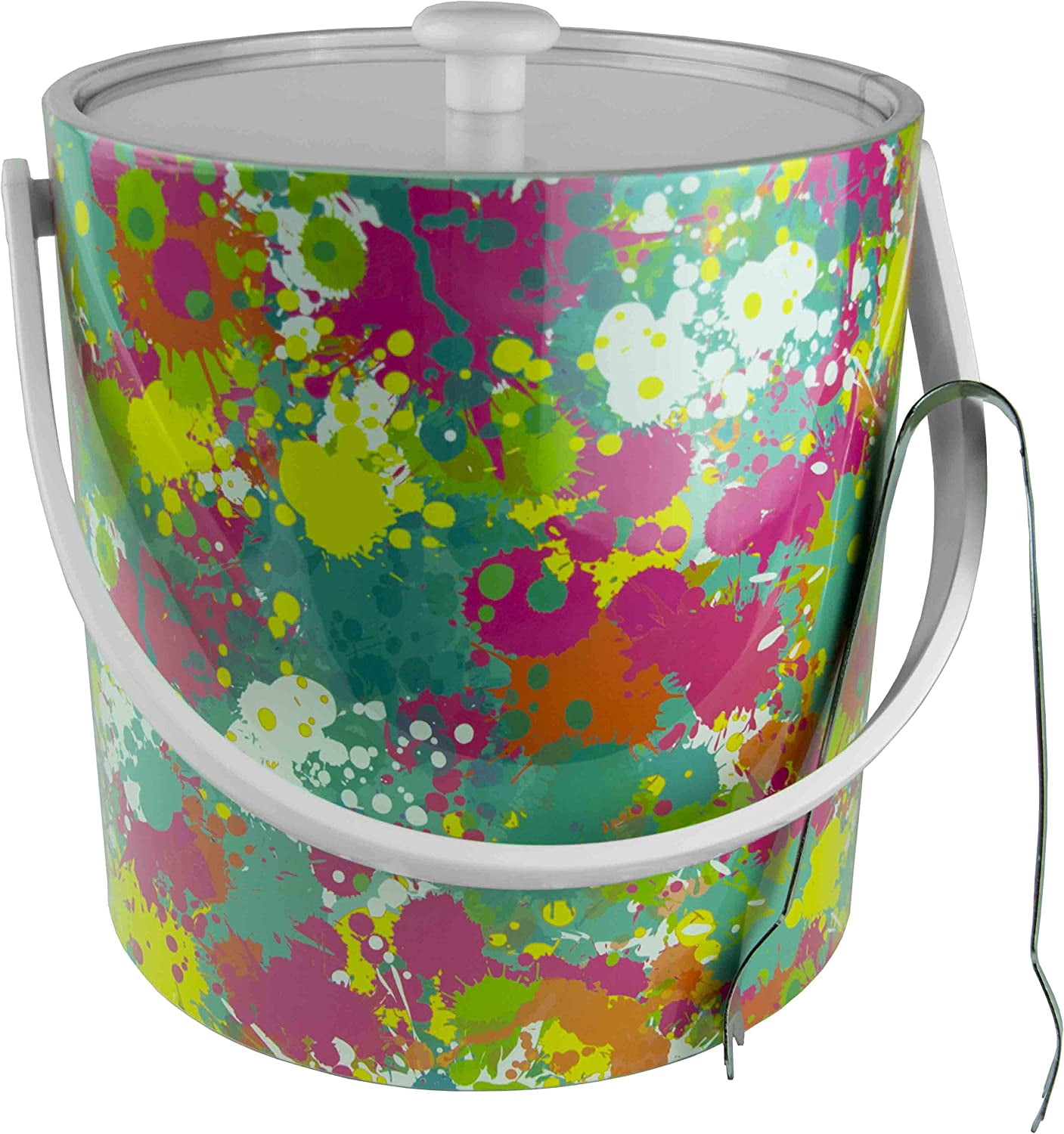 Made In USA Splash Art Print Double Walled 3-Quart Insulated Ice Bucket ...