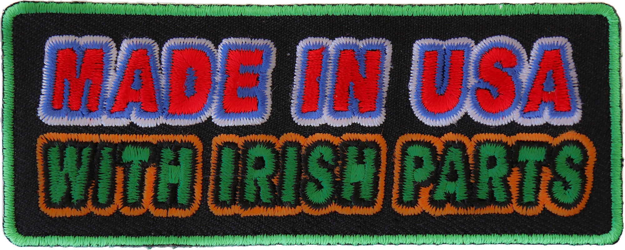 Made In USA With Irish Parts Funny Iron on Patch - Walmart.com