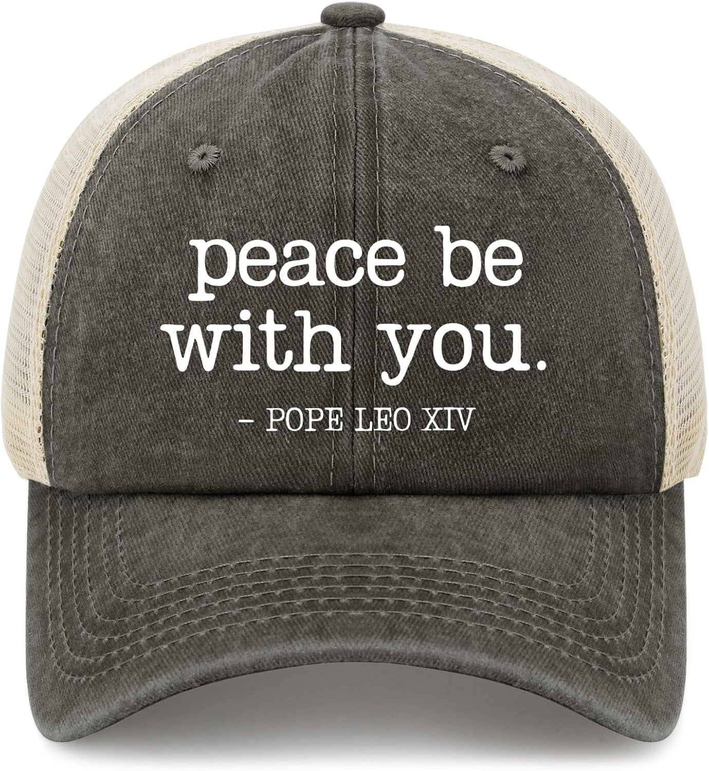 Made In Us Peace Be With You All Pope Leo Xiv Hats For Men Baseball ...